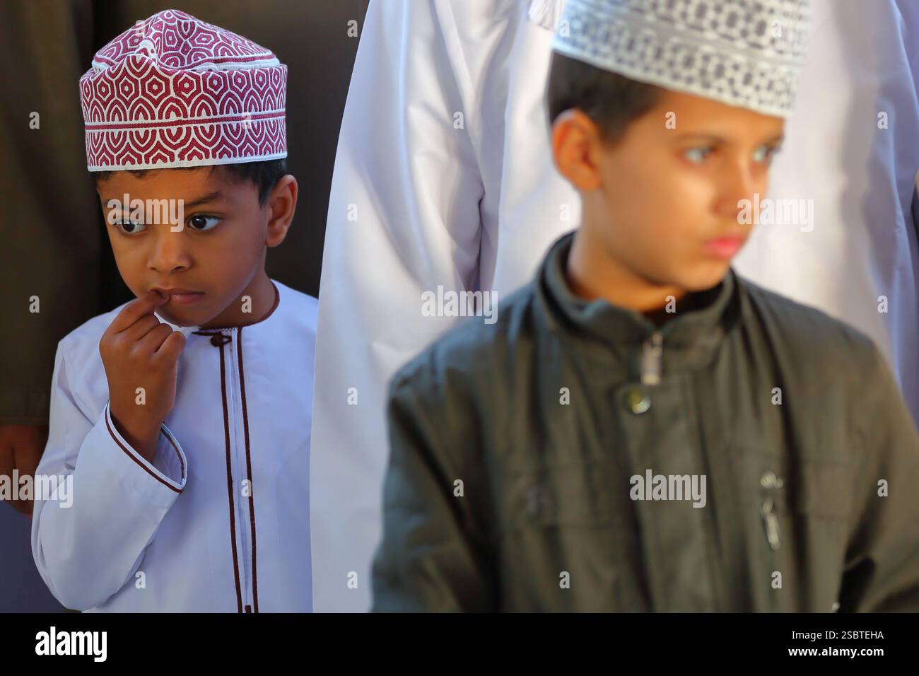NIZWA, AL DAKHILIYAH, OMAN - DECEMBER 20, 2024: Portrait of Omani ...