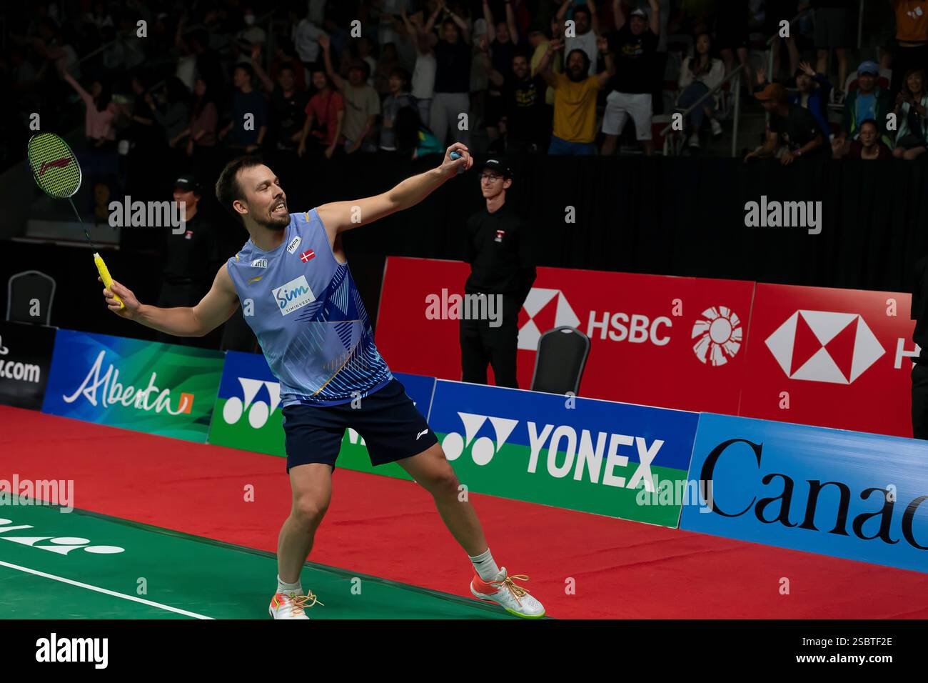 Anders Skaarup Rasmussen and Kim Astrup (Denmark) compete against ...