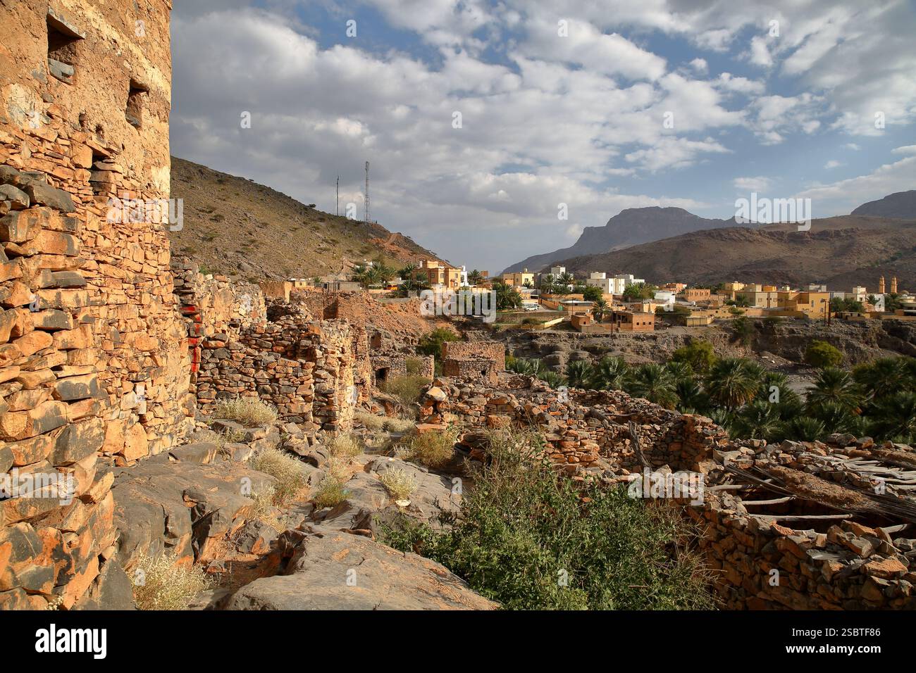 Ghul village, located 12 km west of Al Hamra and on the road to Jebel ...
