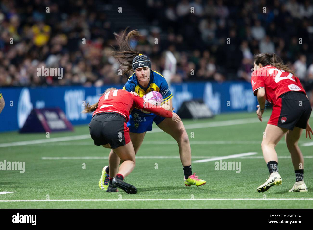 Nanterre, France. 01st Feb, 2025. Women's, ASM Rugby Féminin v LOU ...