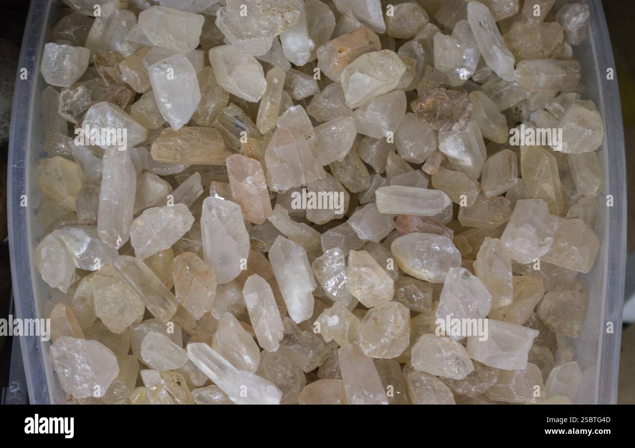 Tumbled scitrine gem stone as mineral rock geode Stock Photo - Alamy