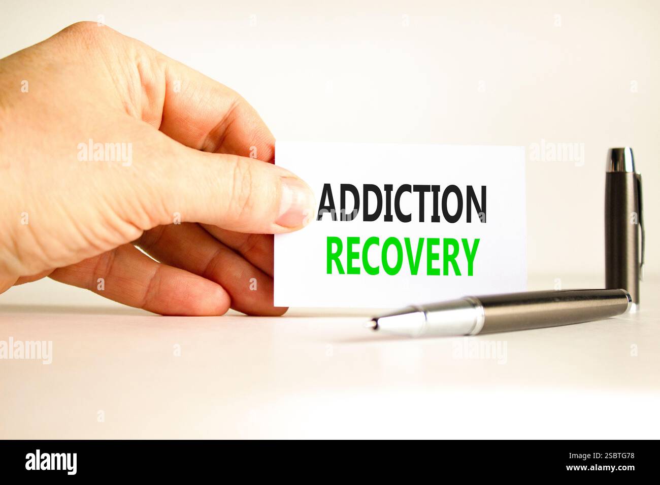 Addiction recovery symbol. Concept words Addiction recovery on ...