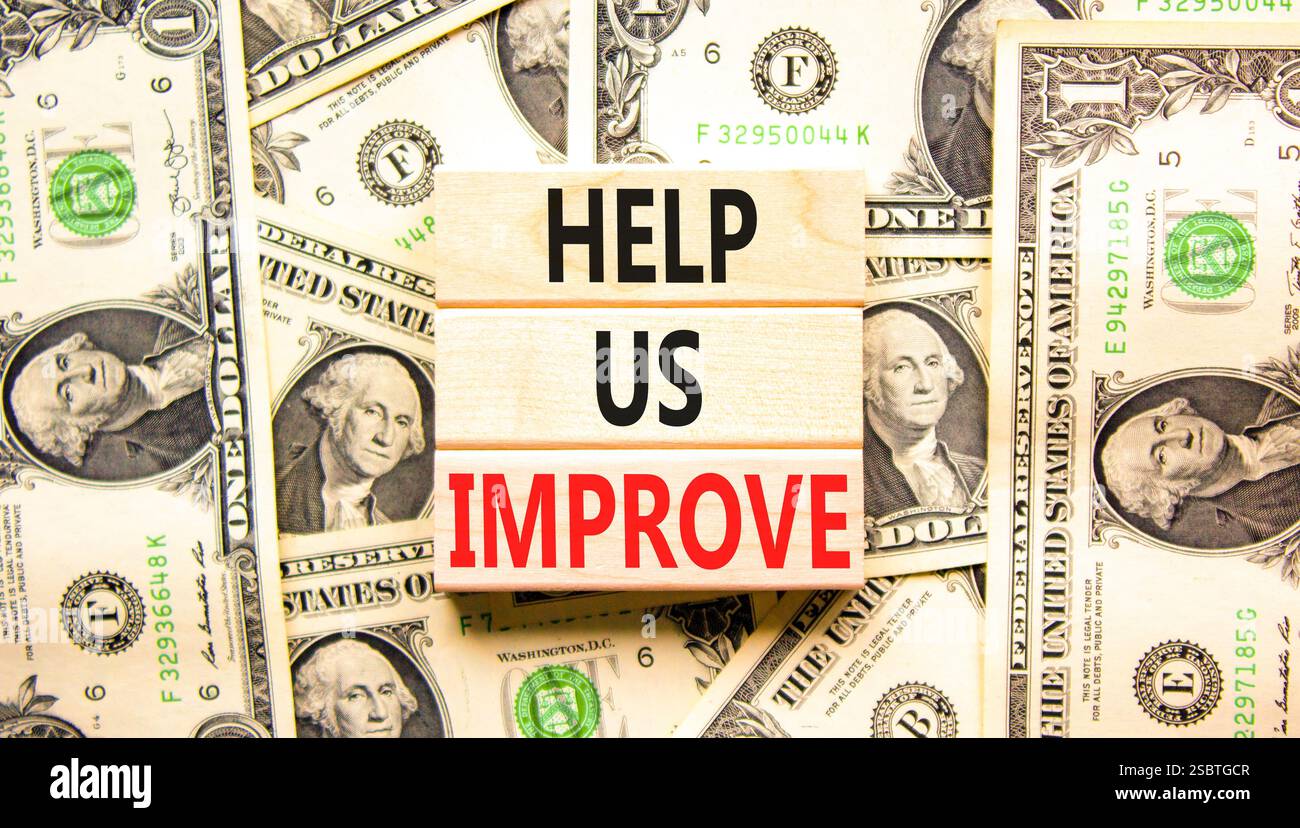 Help us improve symbol. Concept words Help us improve on beautiful ...