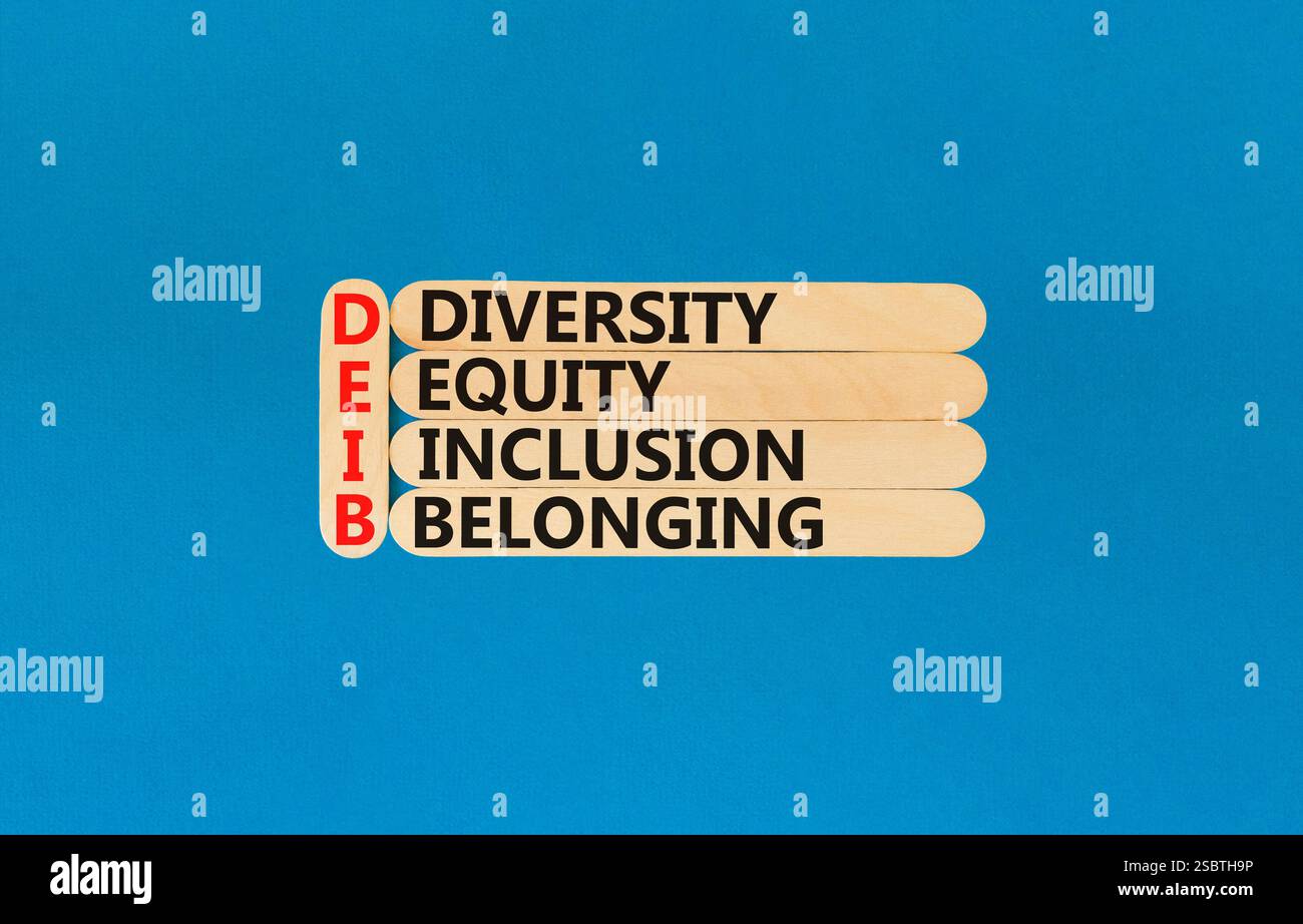DEIB diversity equity inclusion belonging symbol. Concept words DEIB ...