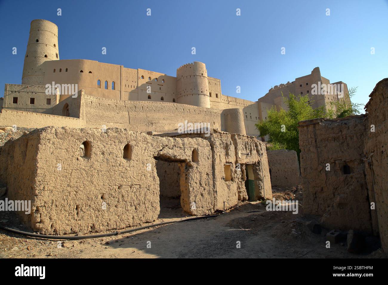 The impressive Bahla fort in Bahla, Al Dakhiliyah, Oman, with its ...
