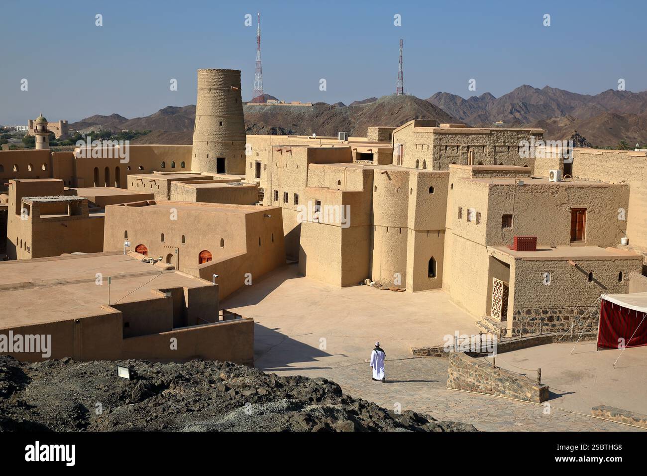 The impressive Bahla fort in Bahla, Al Dakhiliyah, Oman, with its ...
