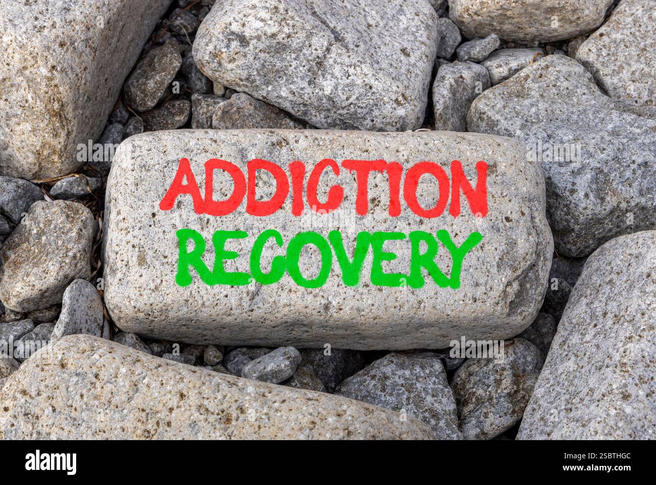 Addiction recovery symbol. Concept words Addiction recovery on ...