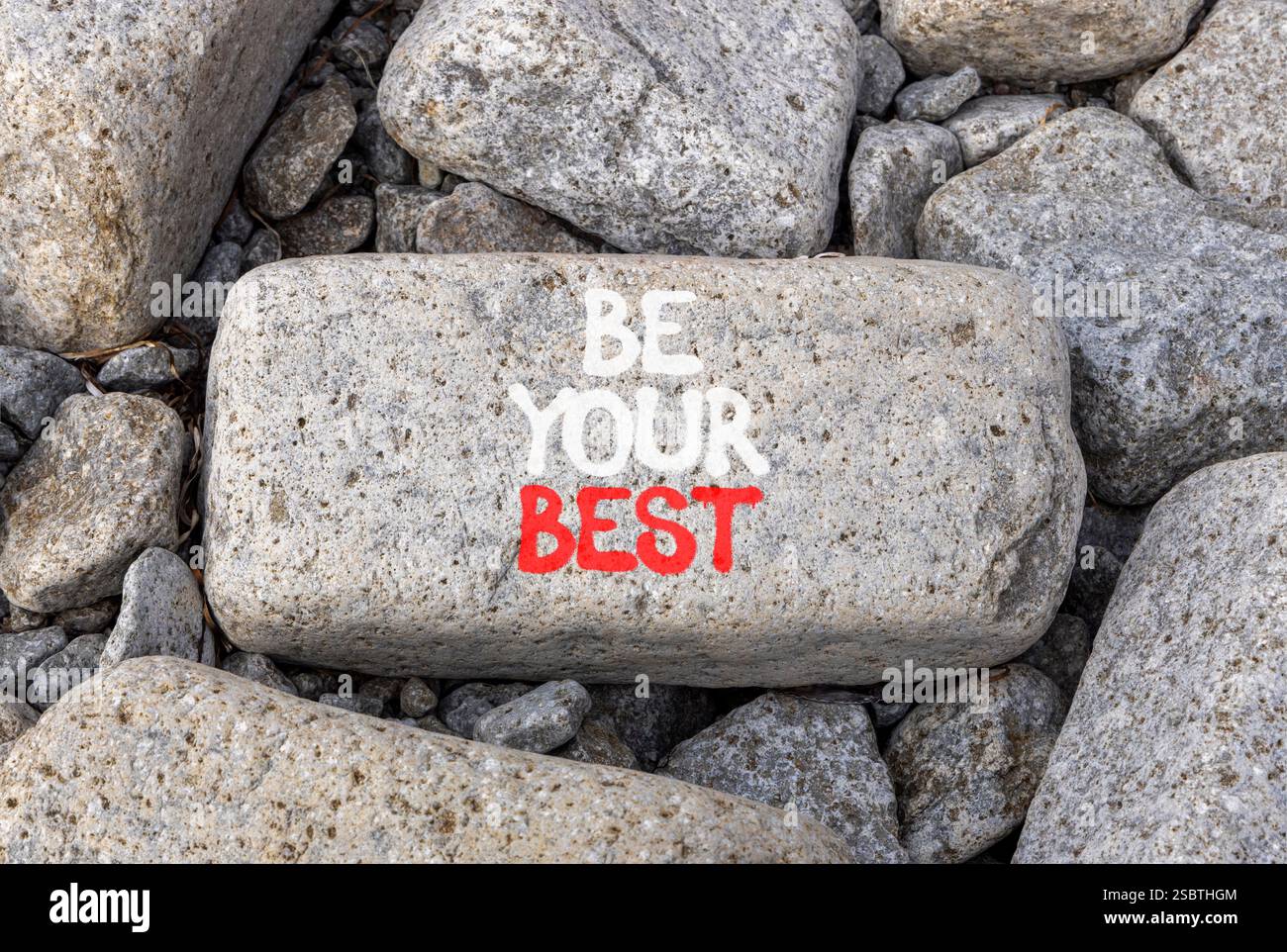 Motivational be your best symbol. Concept words Be your best on ...