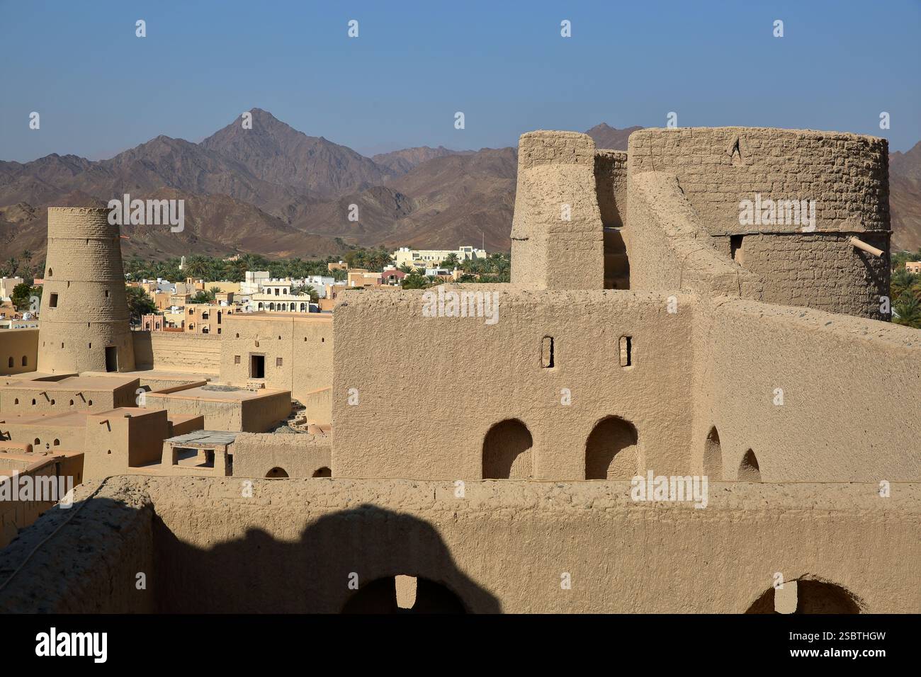 The impressive Bahla fort in Bahla, Al Dakhiliyah, Oman, with its ...