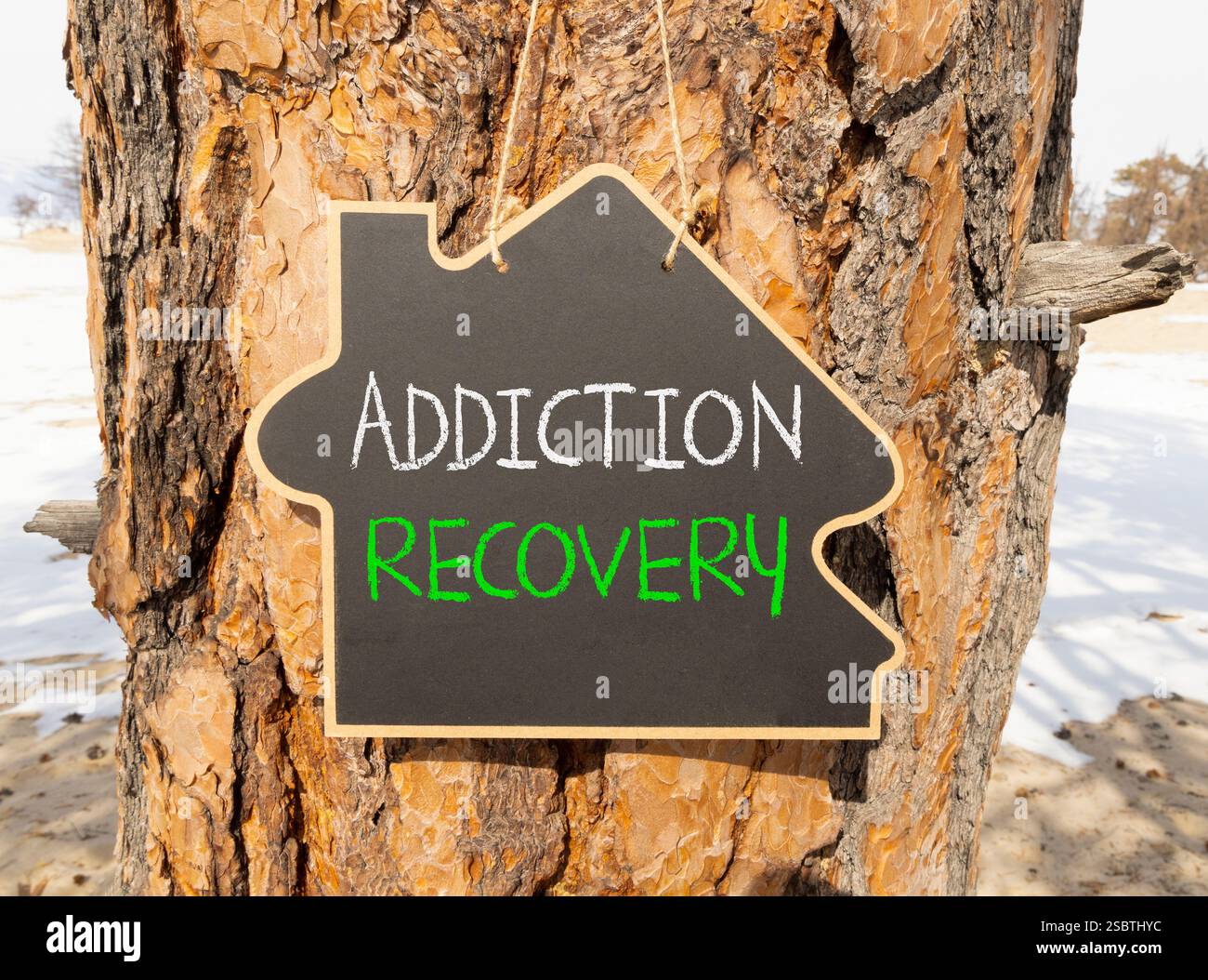 Addiction recovery symbol. Concept words Addiction recovery on ...