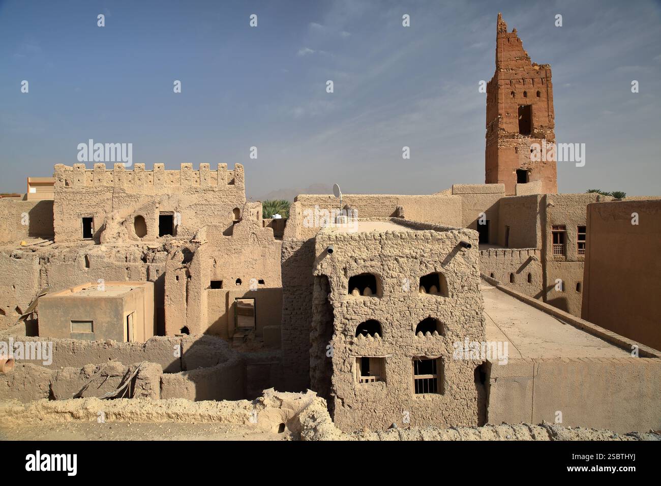 Harat Al Bilaad, the impressive historical ruined old town of Manah, Al ...