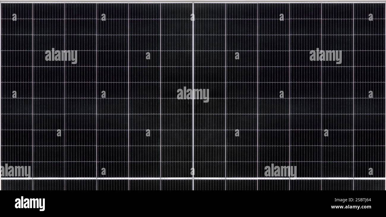 Surface of black solar panel Stock Photo - Alamy