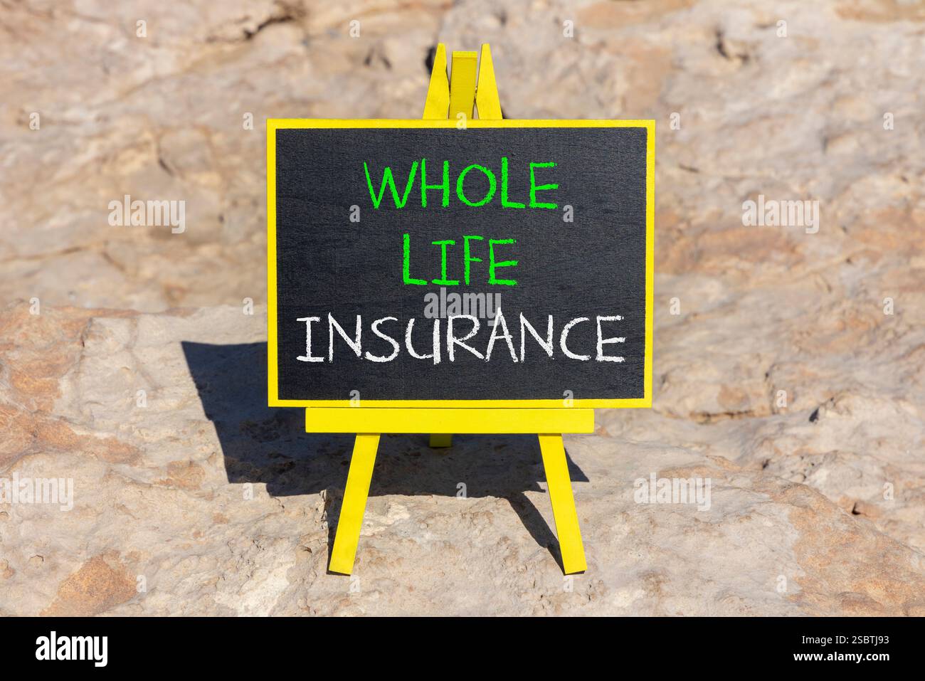 Whole life insurance symbol. Concept words Whole life insurance on ...