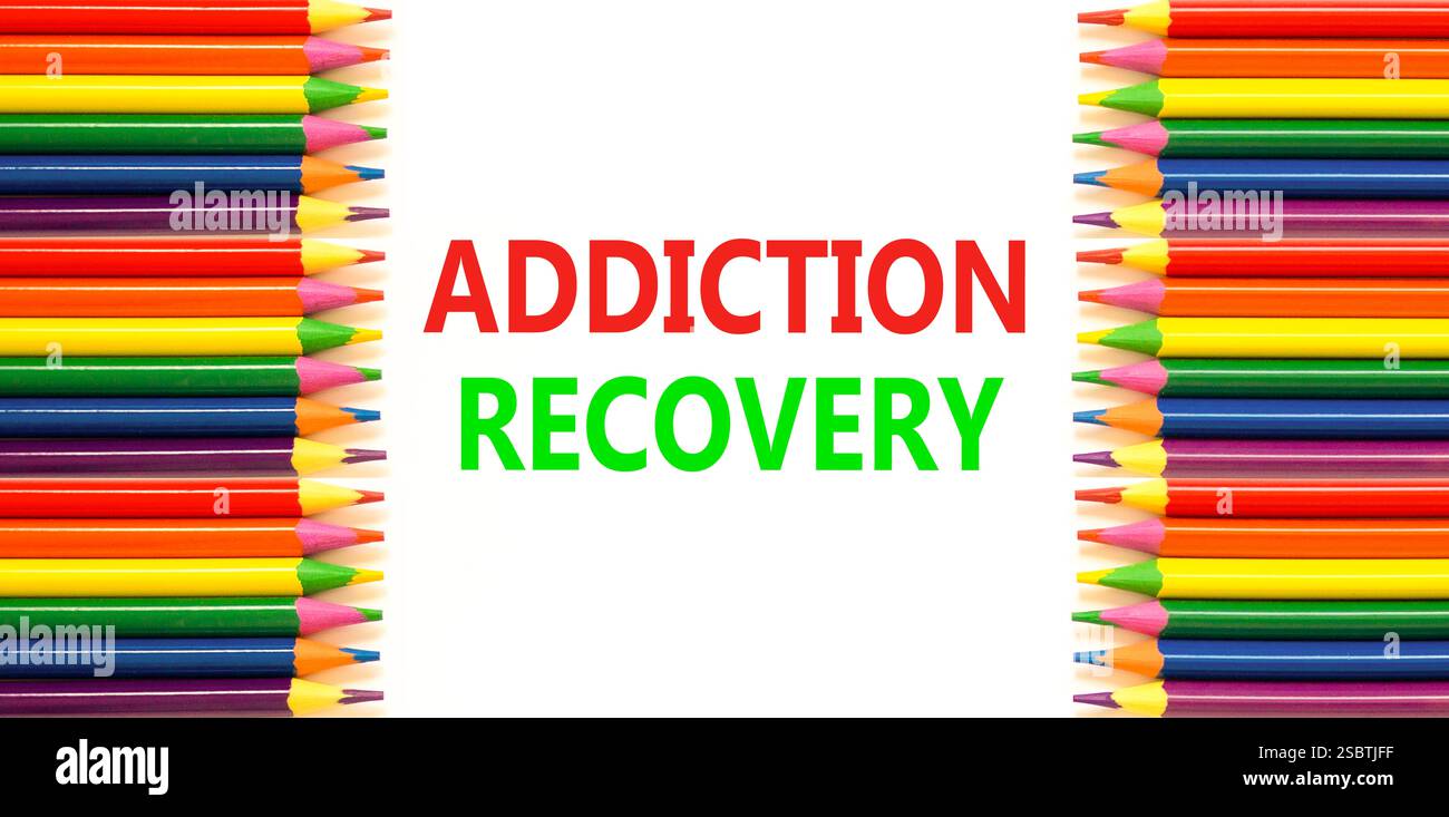 Addiction recovery symbol. Concept words Addiction recovery on ...