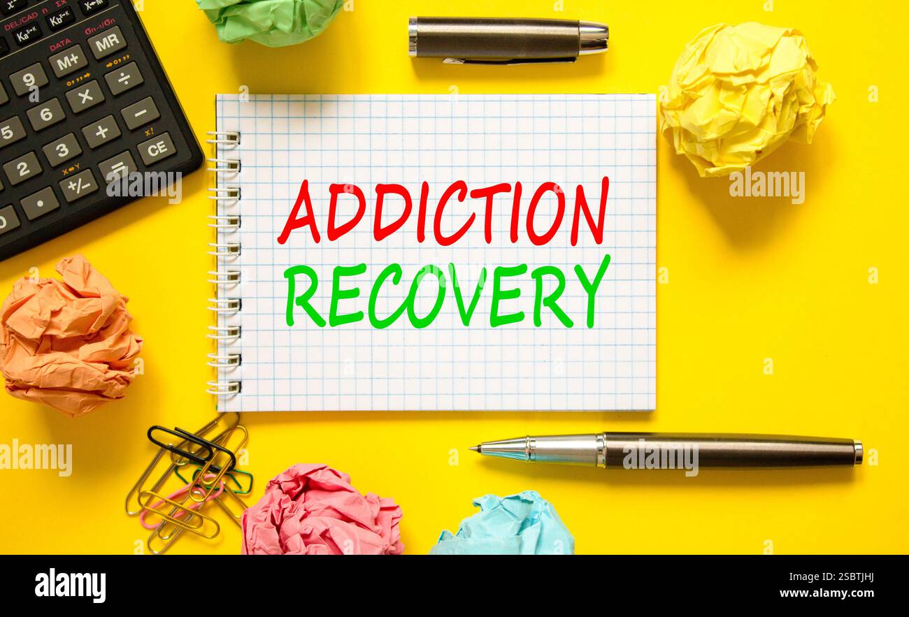 Addiction recovery symbol. Concept words Addiction recovery on ...