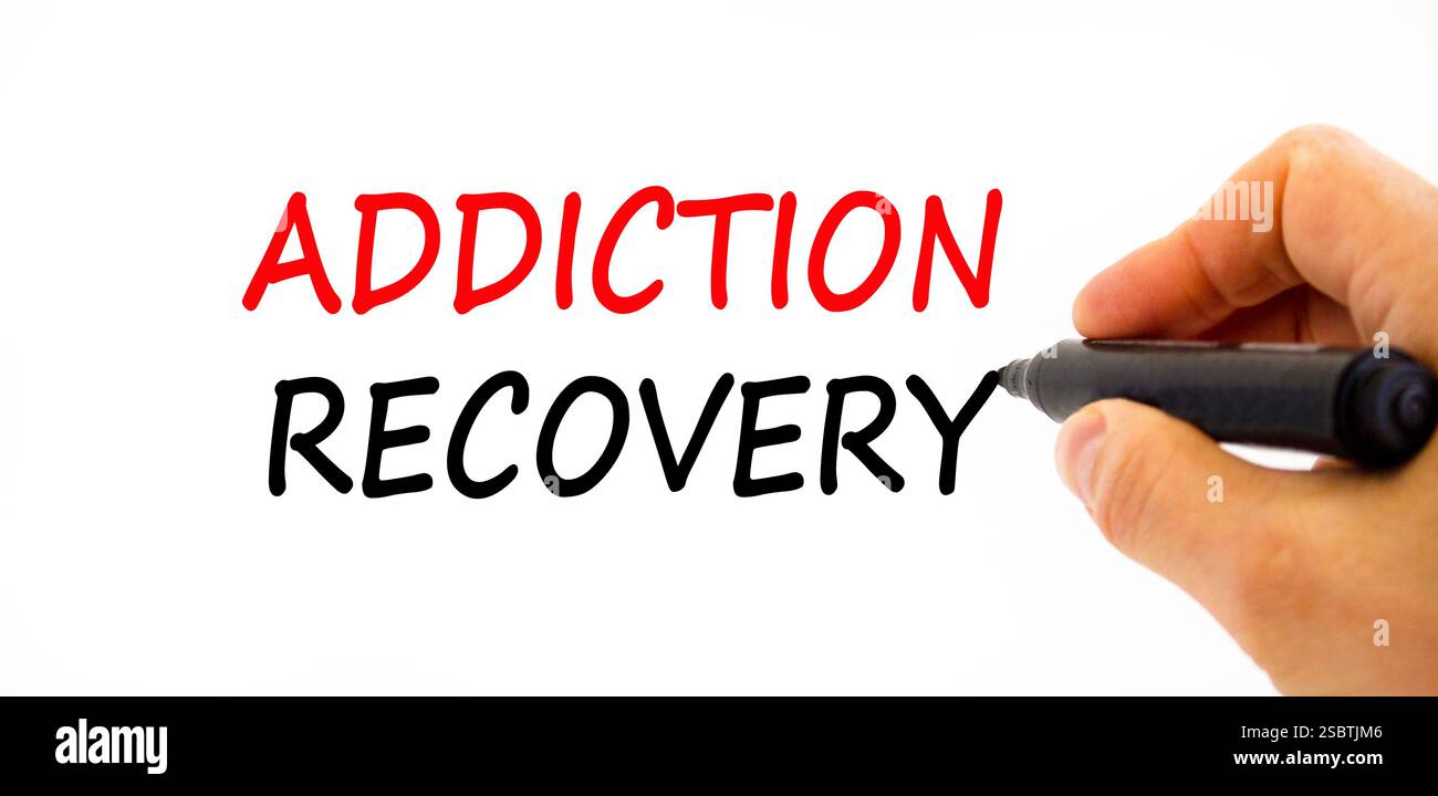 Addiction recovery symbol. Concept words Addiction recovery on ...