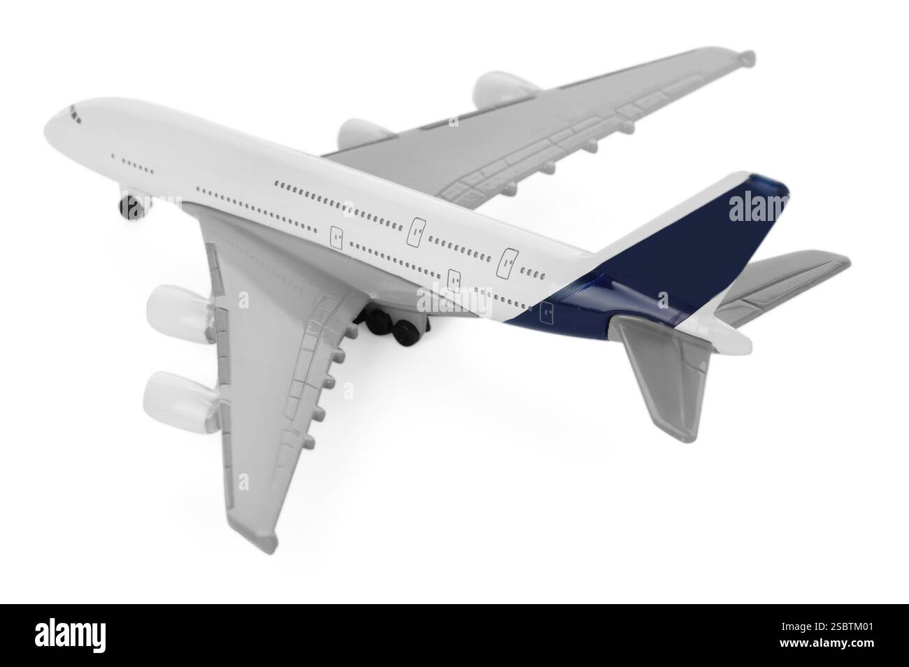 One model of plane isolated on white Stock Photo - Alamy