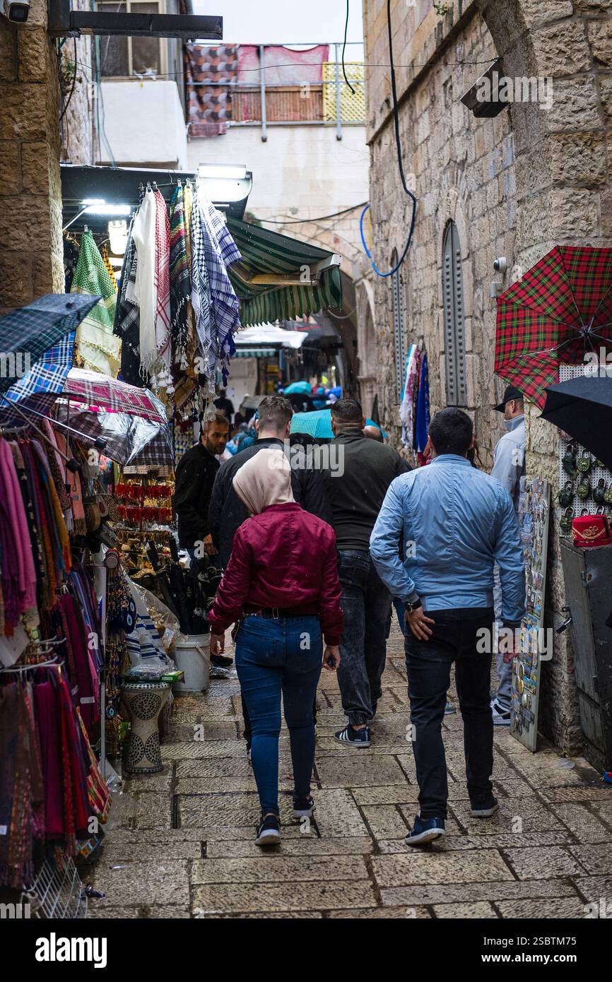 Jerusalem, in the tight streets of Jerusalem Israel Stock Photo - Alamy