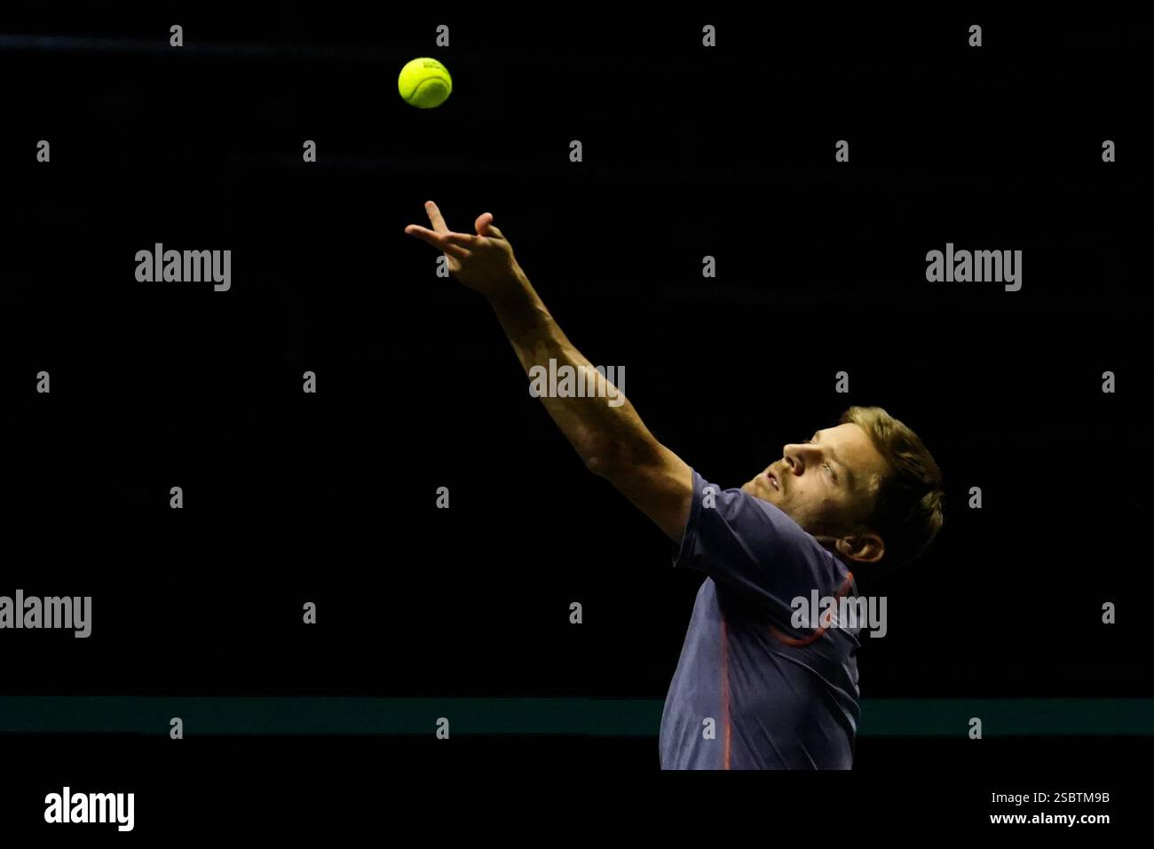 Rotterdam, Netherlands. 04th Feb, 2025. David Goffin of Belgique during ...
