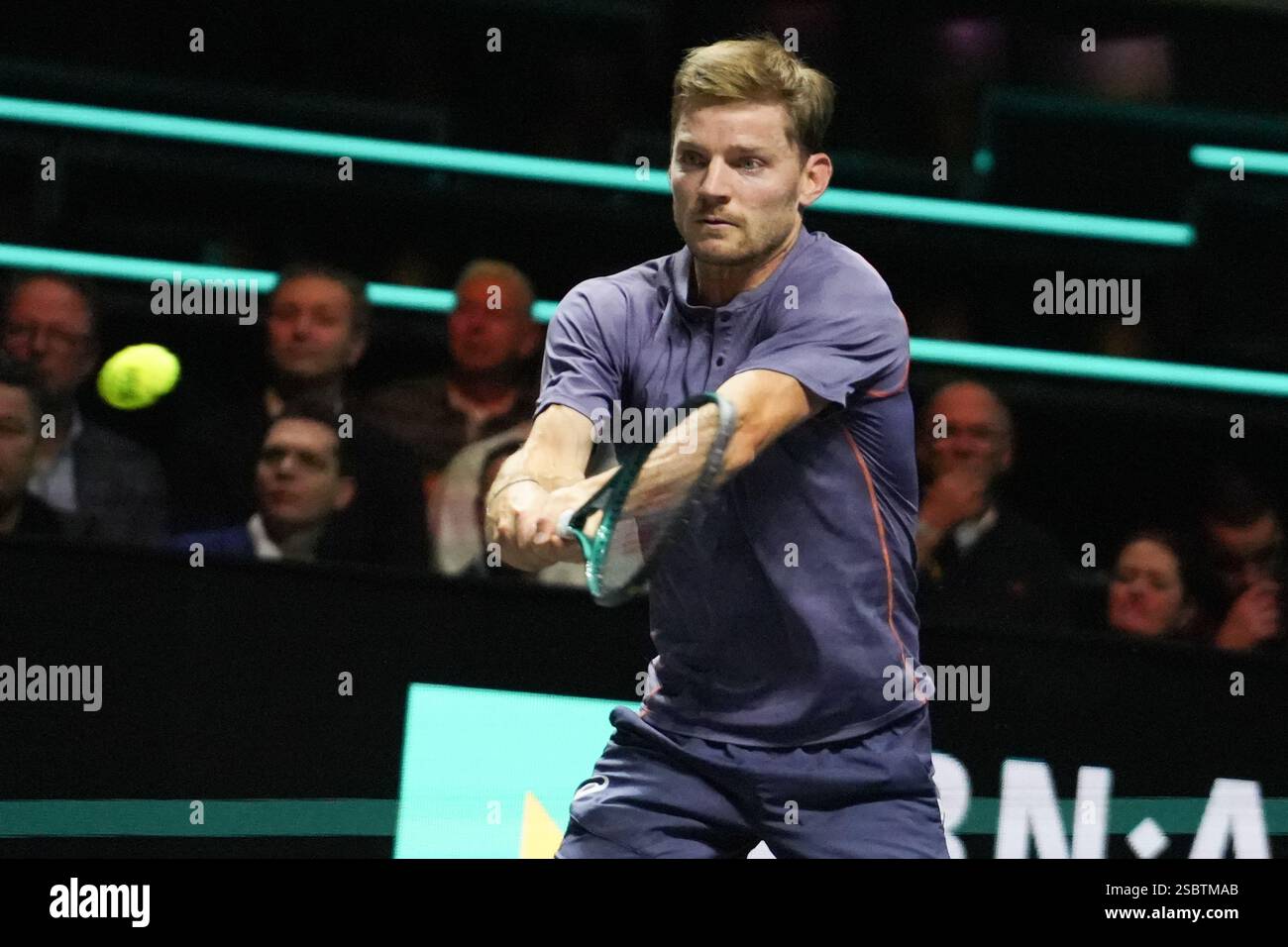 Rotterdam, Netherlands. 04th Feb, 2025. David Goffin of Belgique during ...