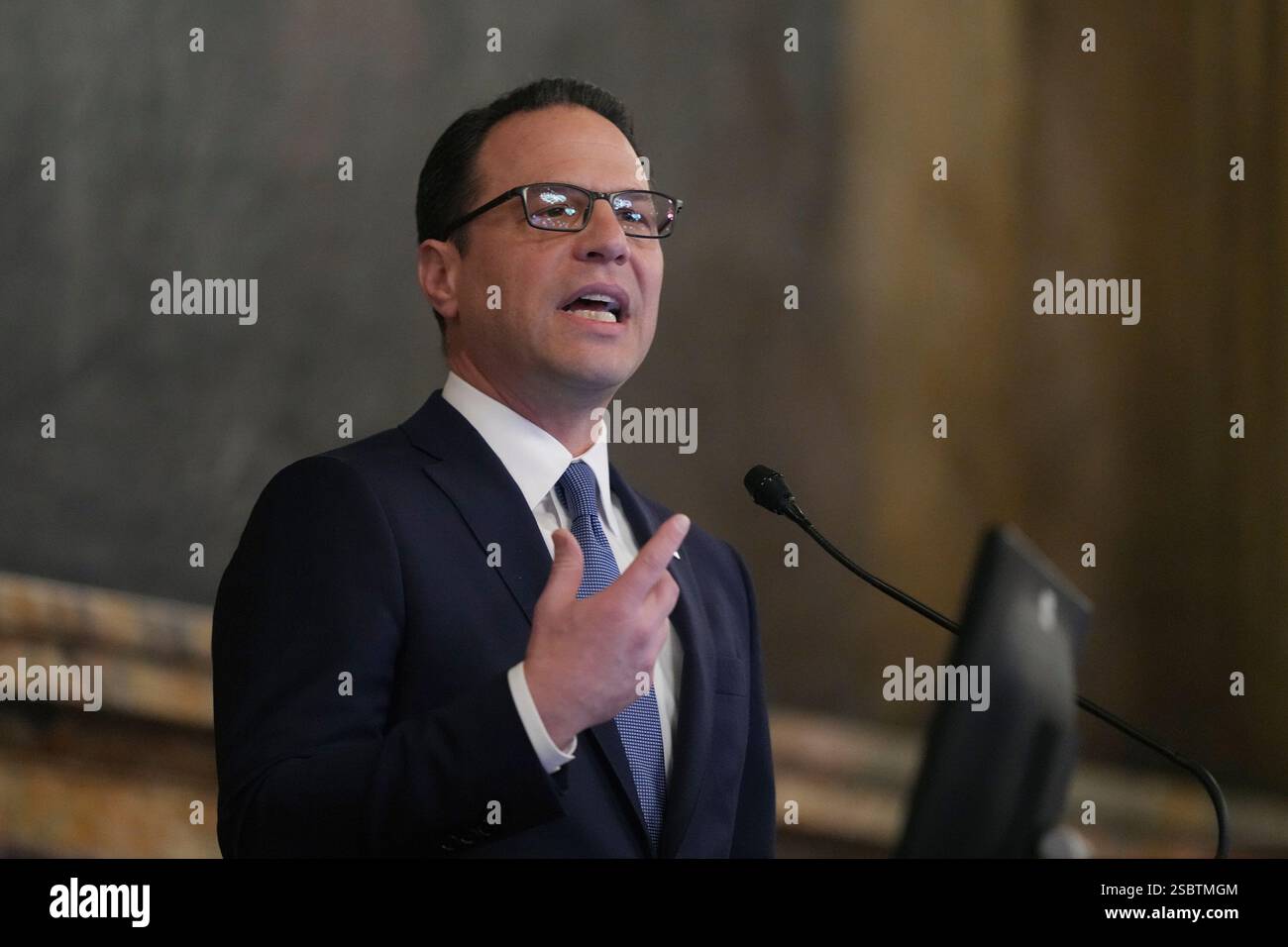 Pennsylvania Gov. Josh Shapiro delivers his budget address for the 2025 ...