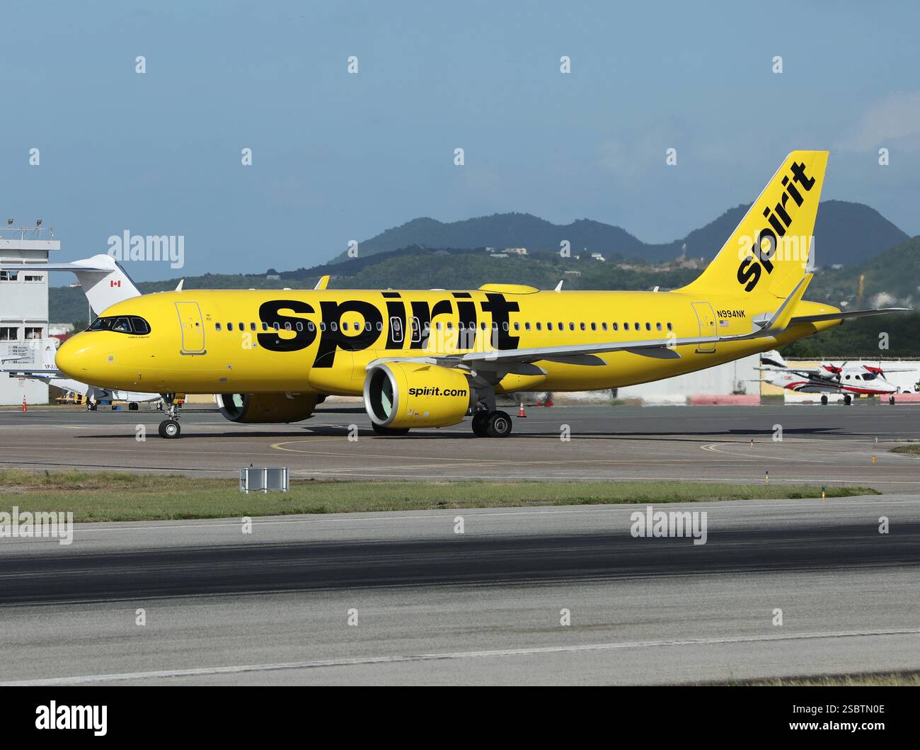 U.S. Lo-Cost carrier, Spirit Airlines Airbus A.320 Neo at Princess ...