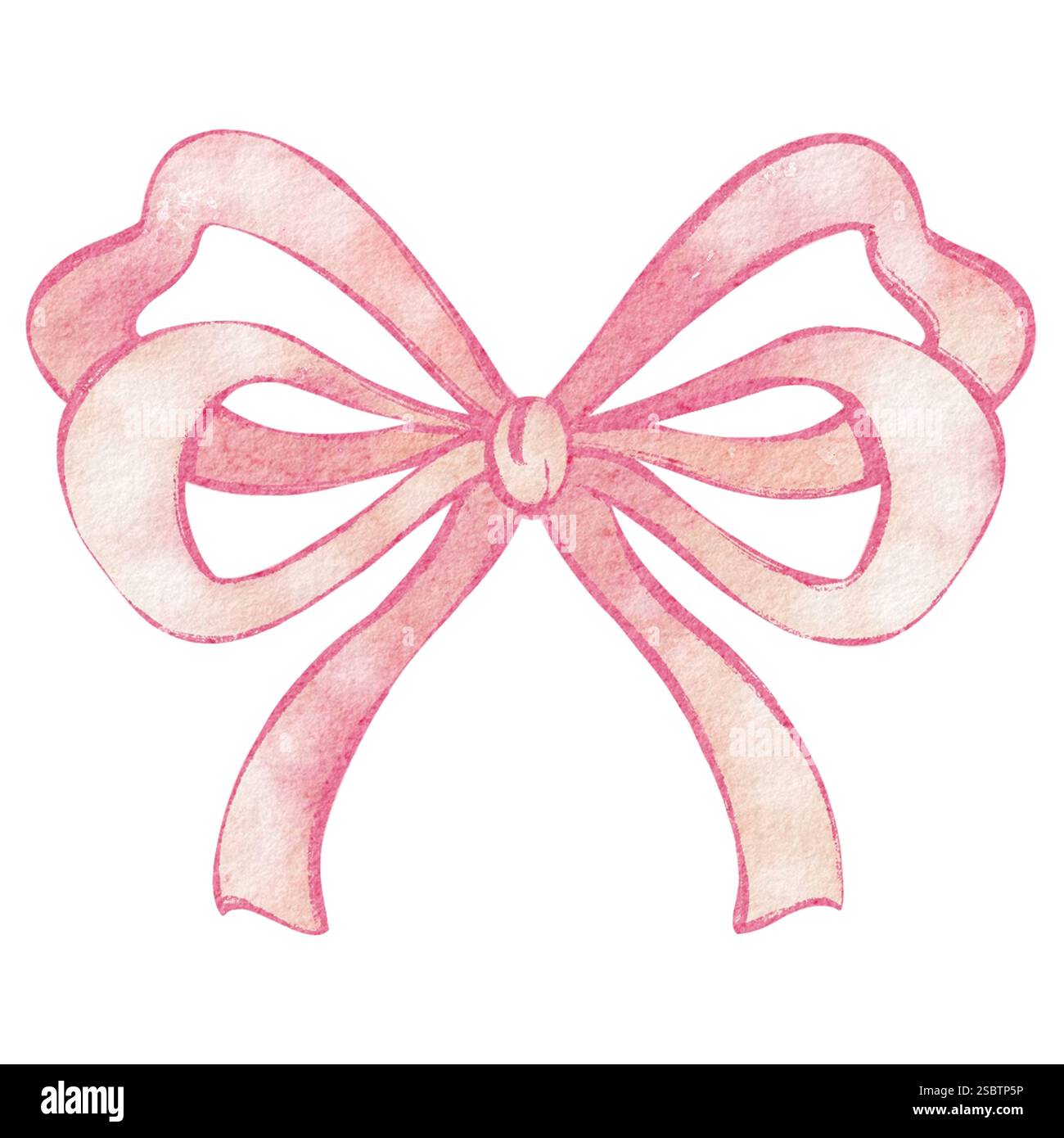 Watercolor bow hi-res stock photography and images - Alamy