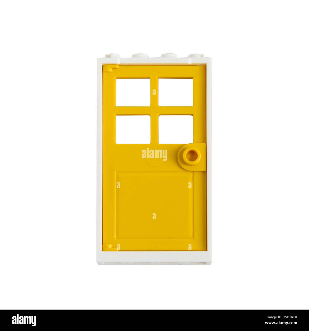 Door with window detail of Lego constructor on transparent background ...