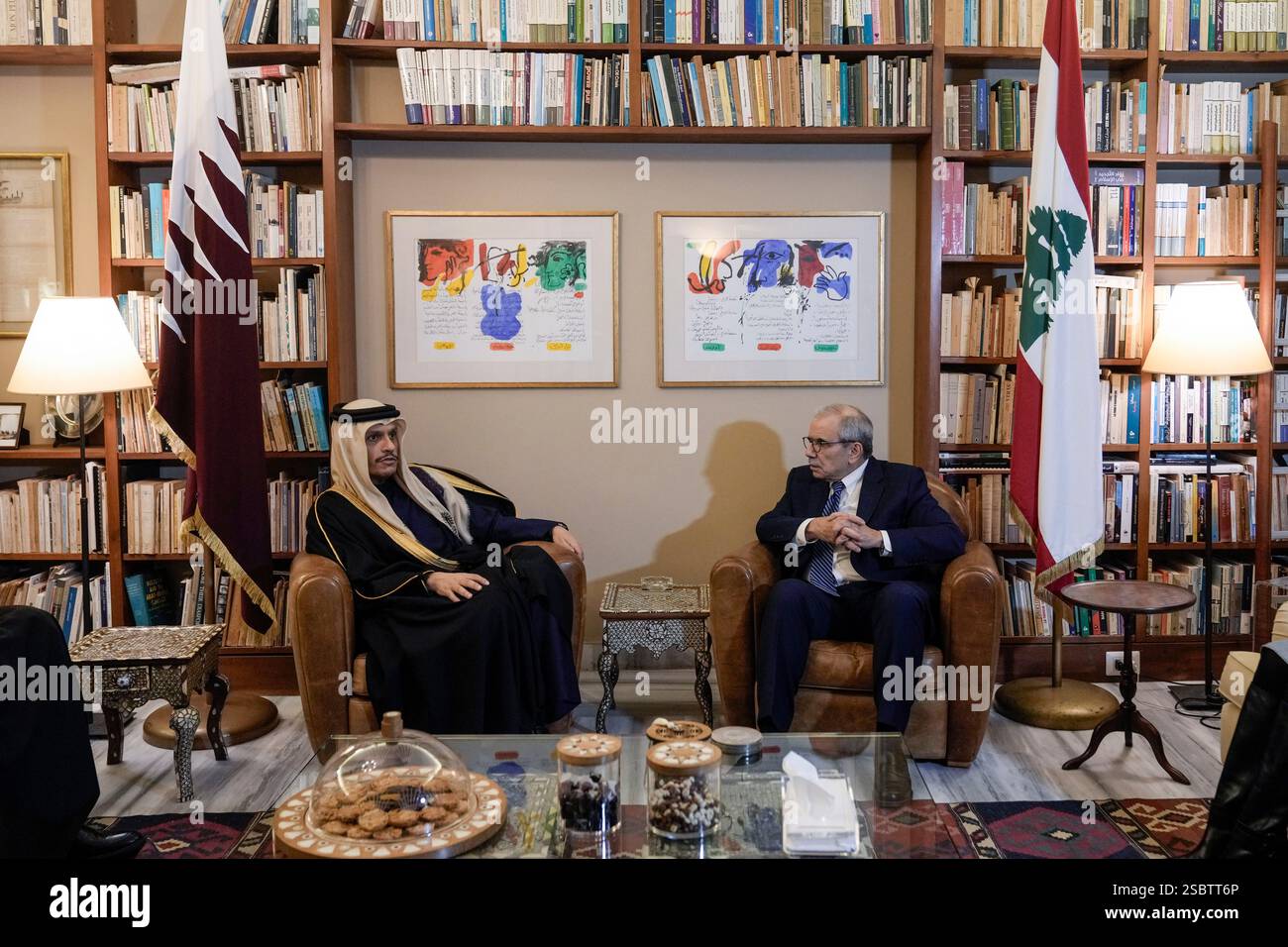 Qatar's Prime Minister Mohammed bin Abdulrahman bin Jassim Al Thani ...