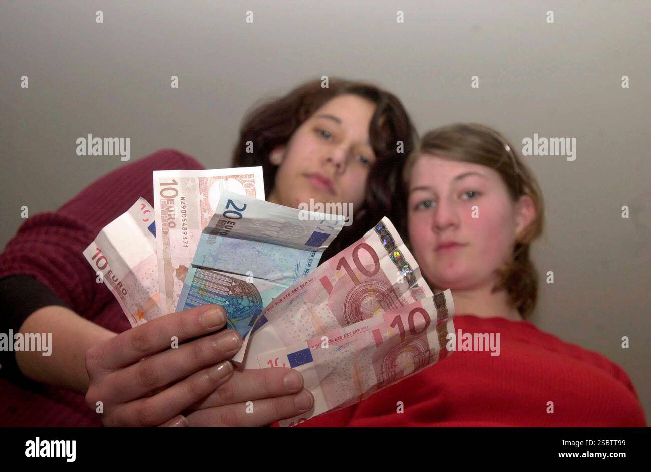 euro bank notes for cash transactions, paying in the european union ...