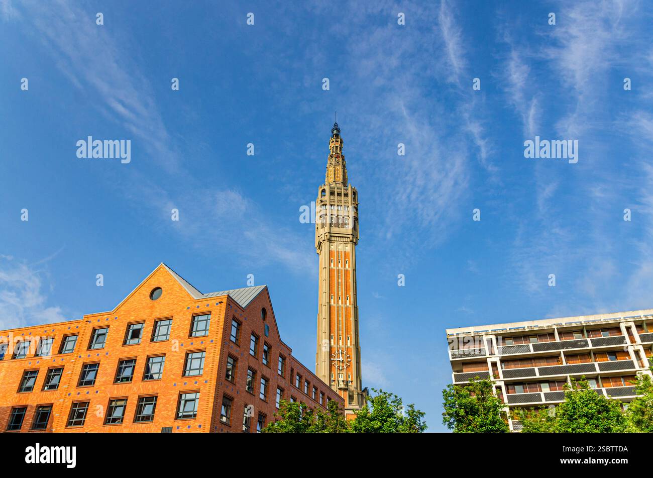 Hotel de ville de Lille Town Hall Art Deco architecture style building ...