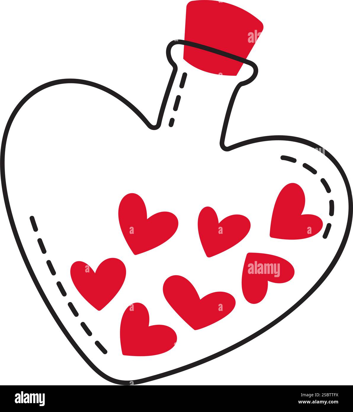 Romantic sweet red potion Stock Vector Images - Alamy