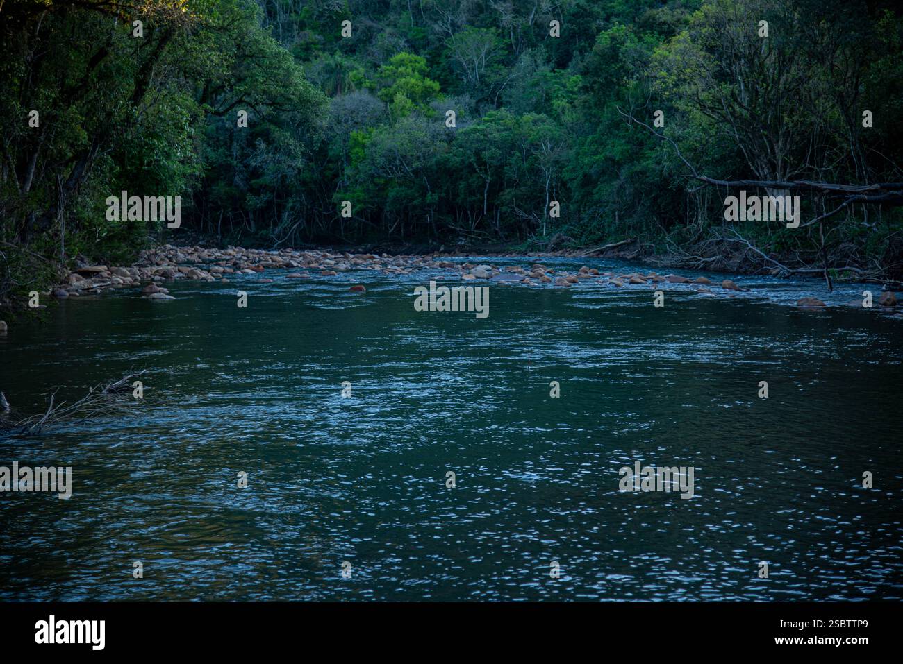 Stone stream in Tres Barras district Santa Maria RS Brazil Stock Photo ...