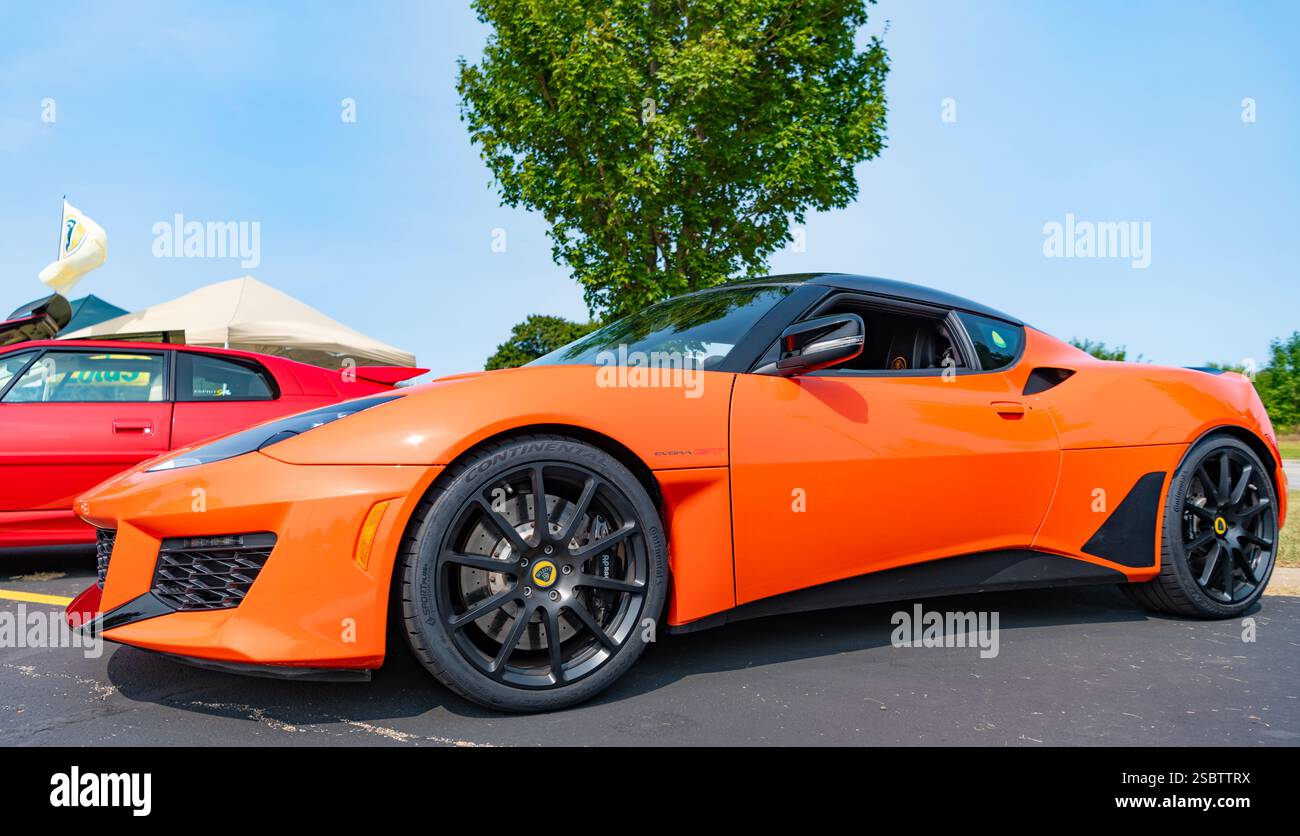 Chicago, Illinois, USA - September 08, 2024: 2005 2021 Lotus Evora GT ...