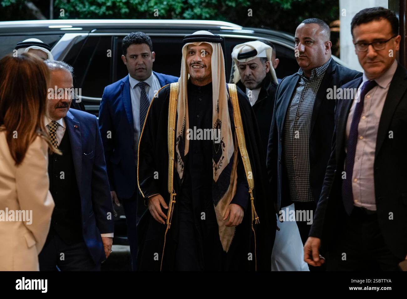 Qatar's Prime Minister Mohammed bin Abdulrahman bin Jassim Al Thani ...