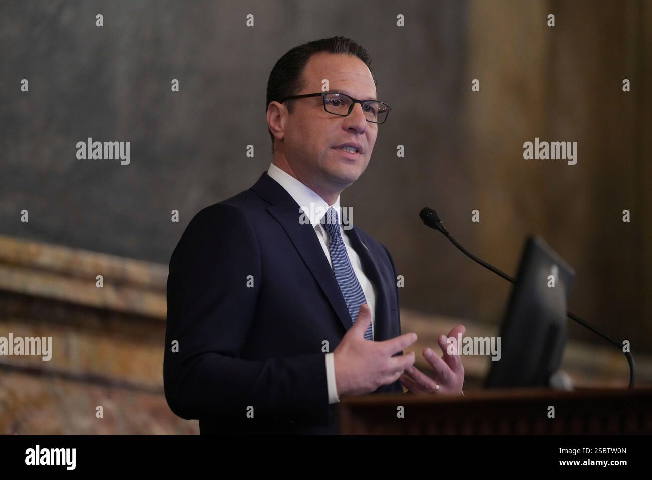 Pennsylvania Gov. Josh Shapiro delivers his budget address for the 2025 ...