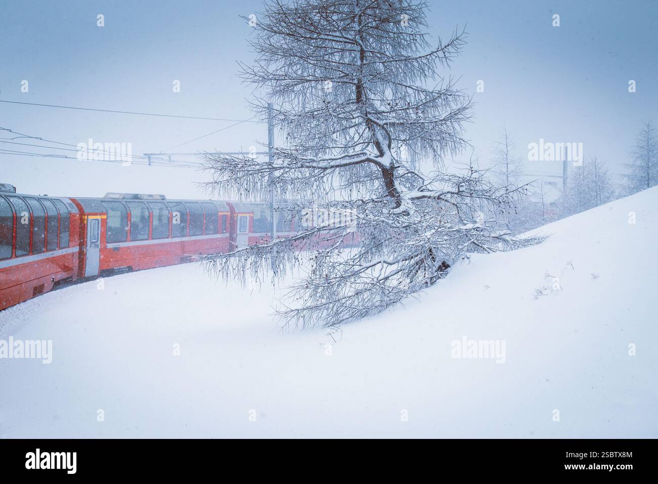 Swiss Alps: January 27, 2025: Epic Bernina Express route across the ...
