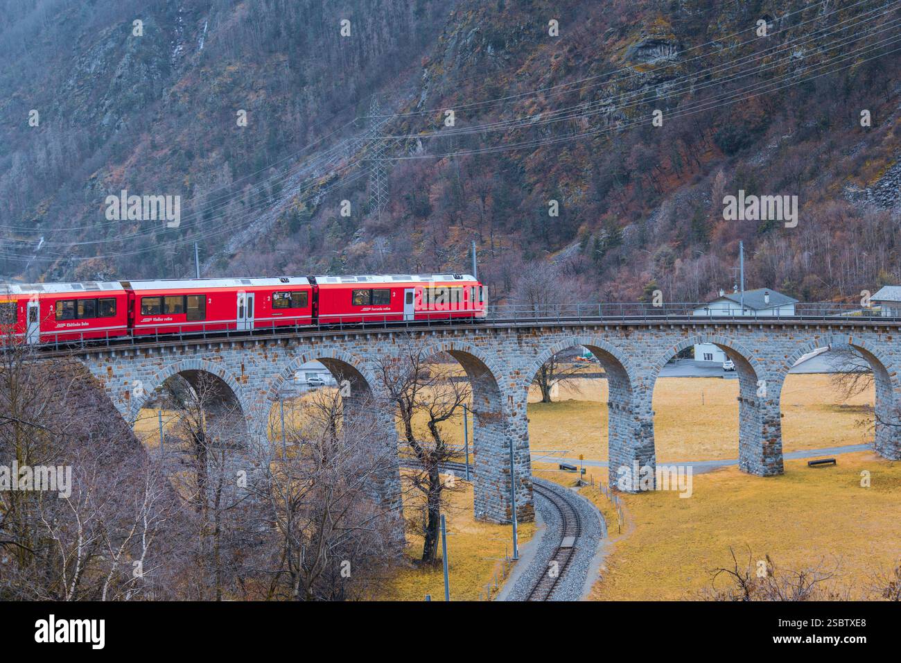 Swiss Alps: January 27, 2025: Epic Bernina Express route across the ...