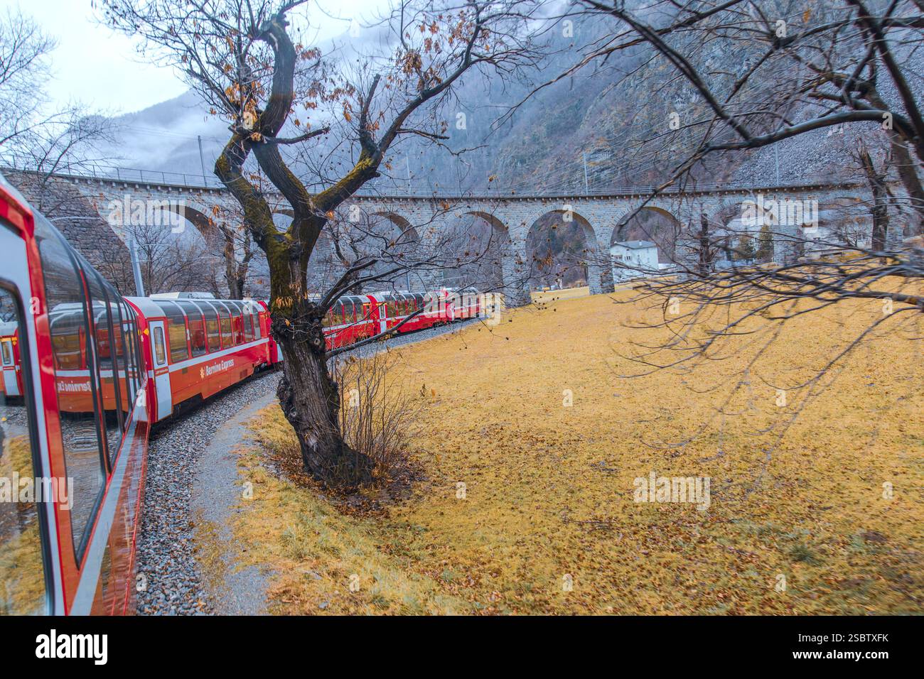 Swiss Alps: January 27, 2025: Epic Bernina Express route across the ...