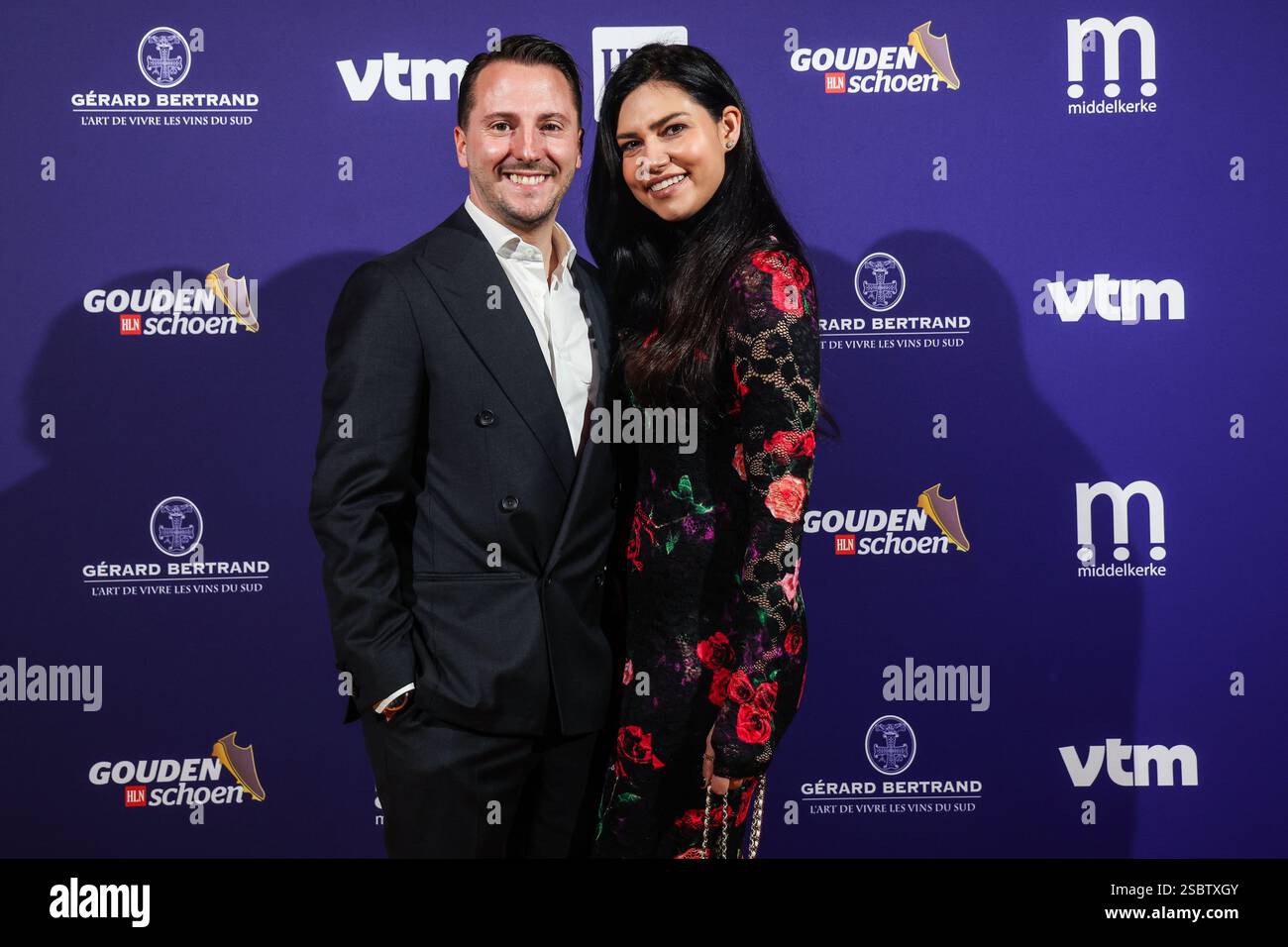 Gent's interim head coach Danijel Milicevic and his partner pictured at ...
