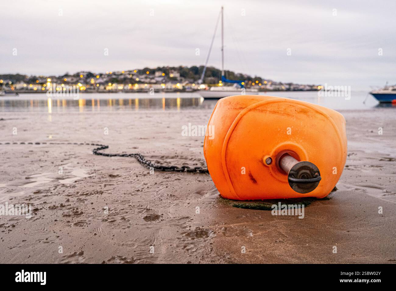 washed up buoy on beach Stock Photo - Alamy