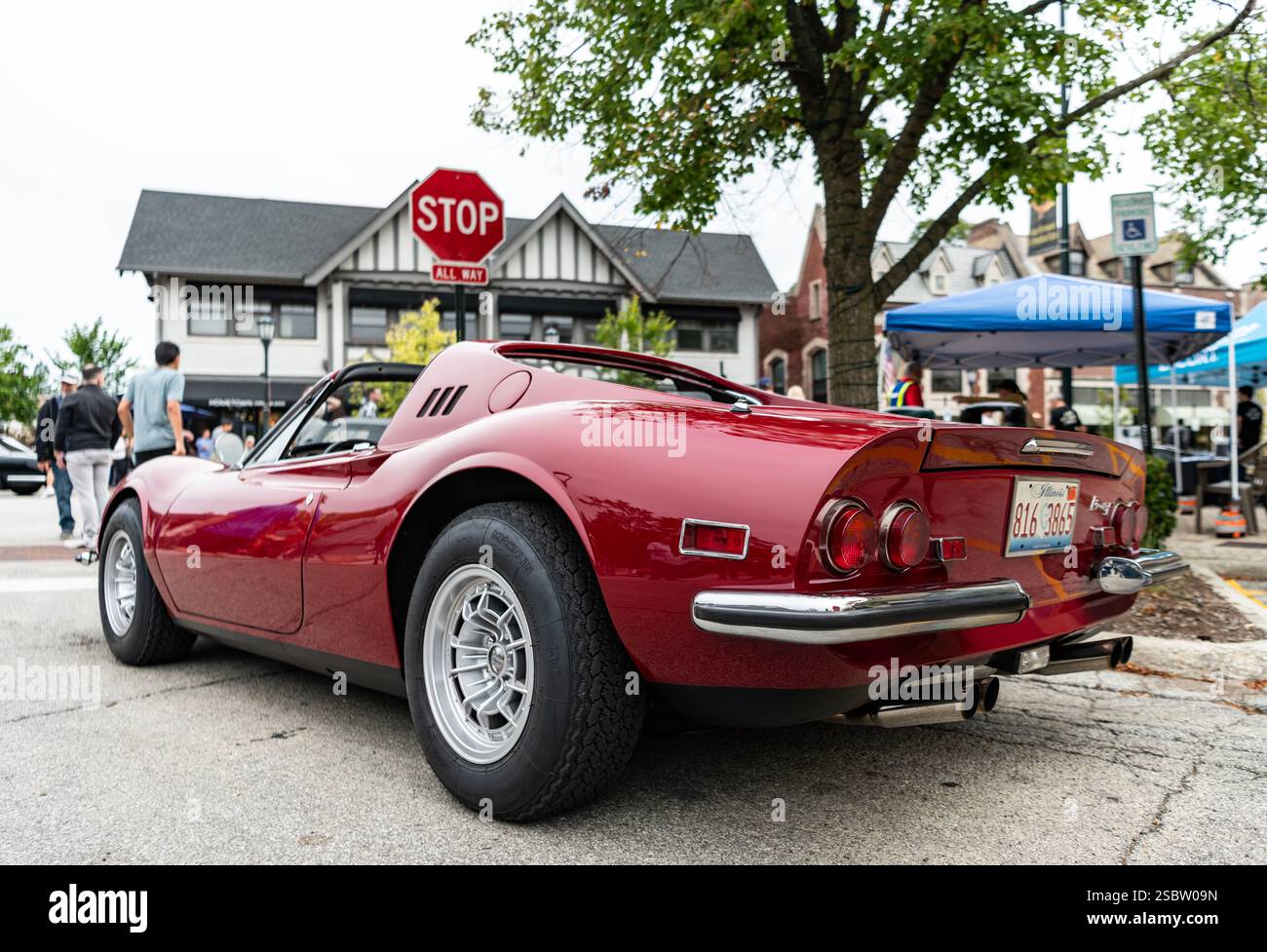 Chicago, Illinois - September 29, 2024: Classic 1974 Ferrari Dino 246 ...