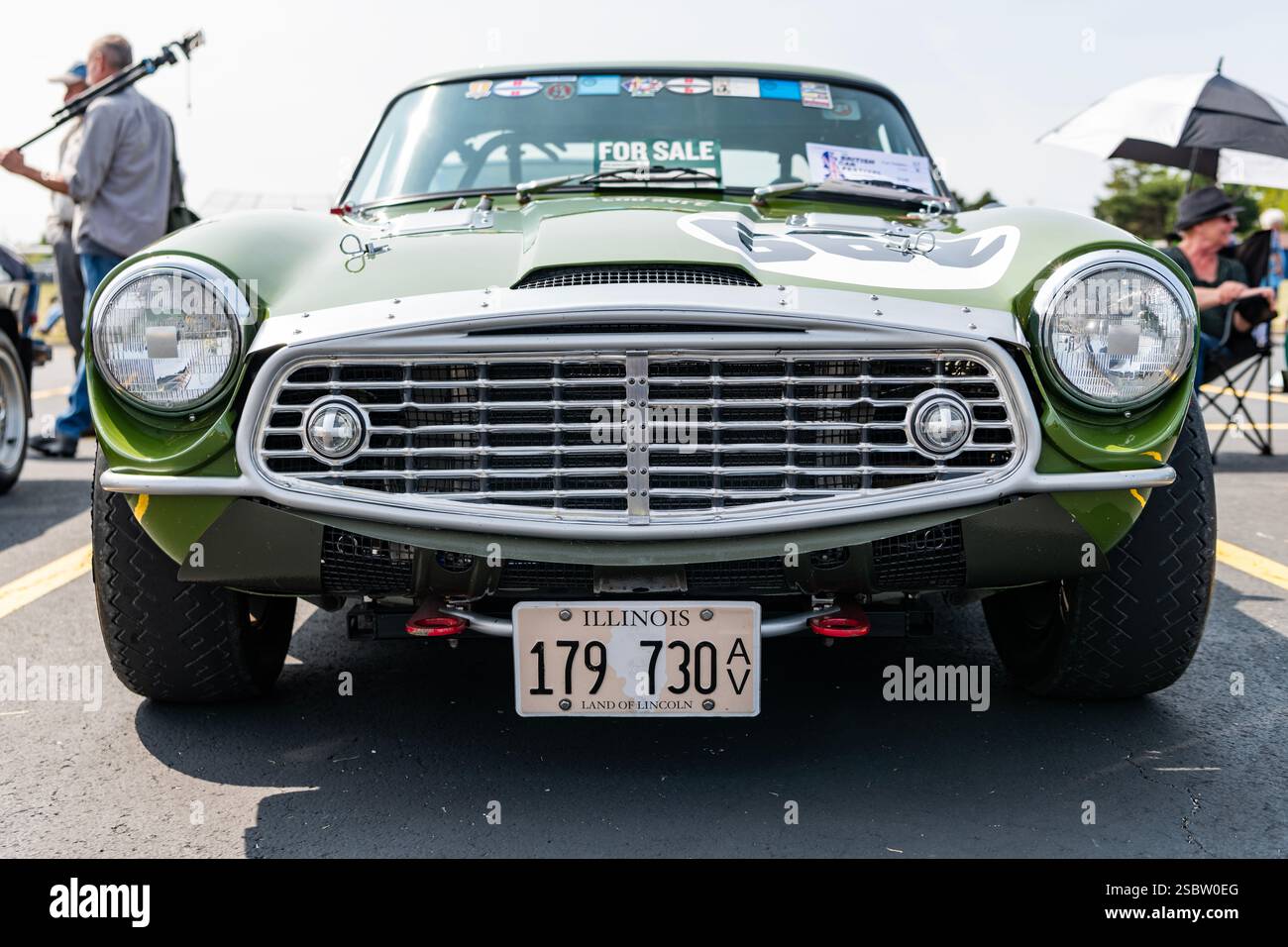 Chicago, Illinois, USA - September 08, 2024: Triumph tr4 retro sport ...