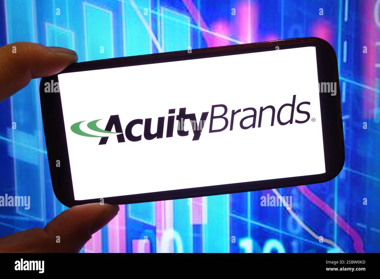 Poland. 2nd Feb, 2025. In this photo illustration, the Acuity Brands ...
