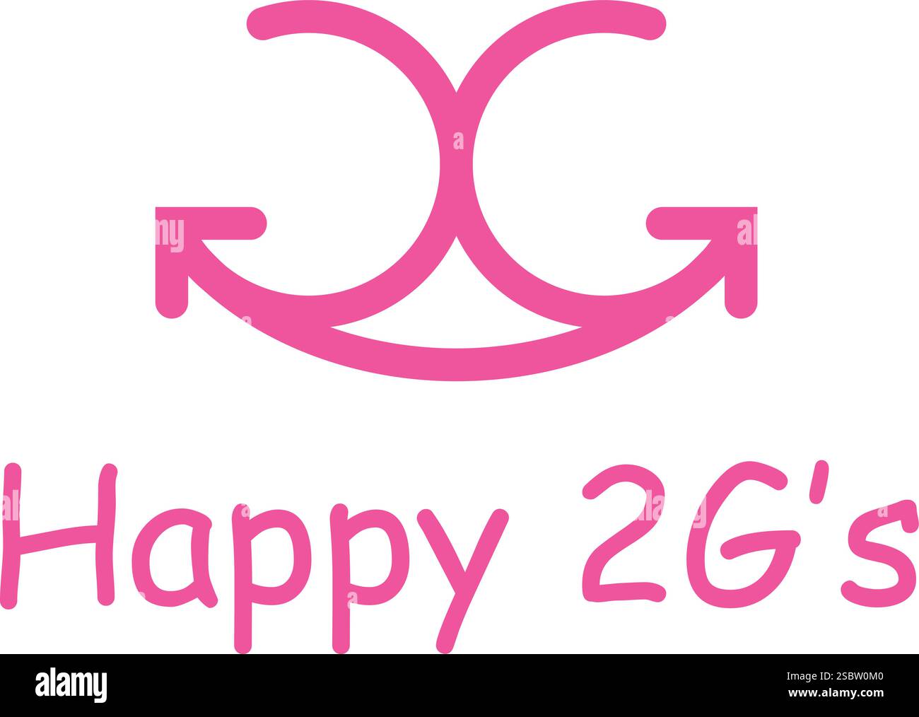 Double g happy smile logo Stock Vector Image & Art - Alamy