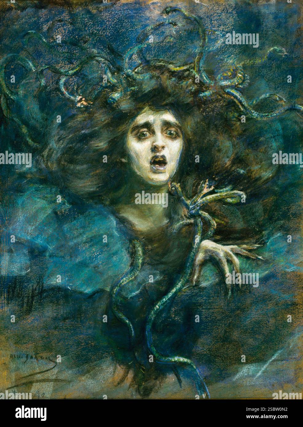 Alice Pike Barney - Medusa - 1892 Stock Photo - Alamy