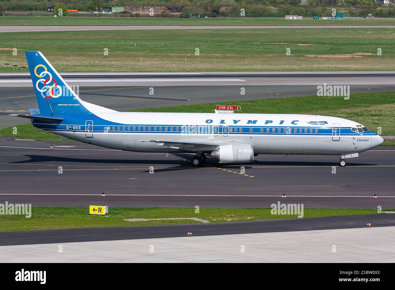 Greek Olympic Airlines Boeing 737-400 with registration SX-BKE at ...