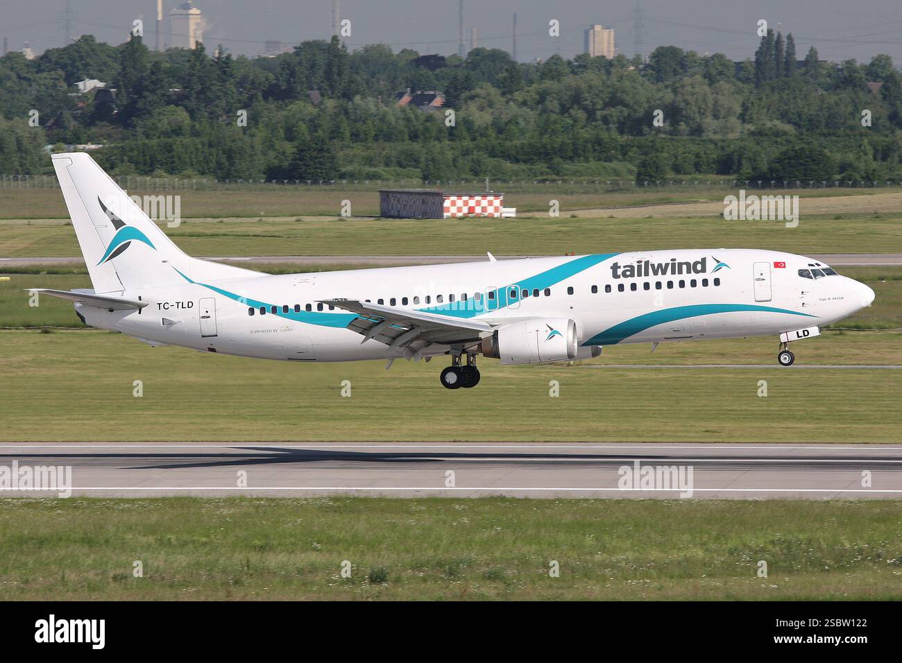 Turkish Tailwind Airlines Boeing 737-400 with registration TC-TLD on ...