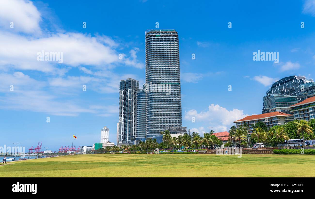 Colombo, Sri Lanka—January 18, 2025: Modern residential towers rise ...