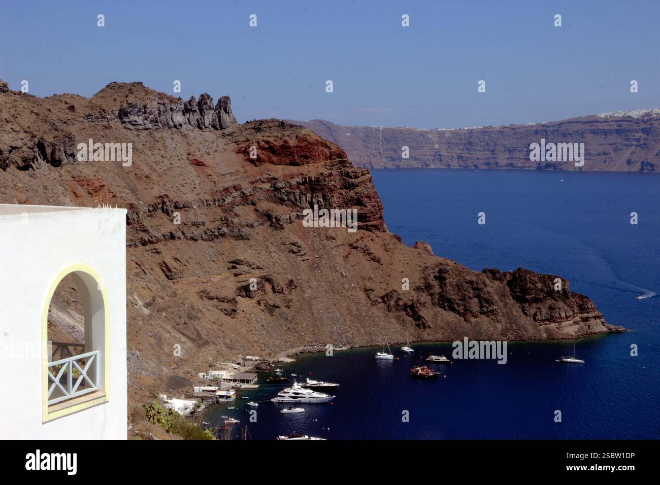 Therasia, popular destination from Santorini, is a traditional Greek ...